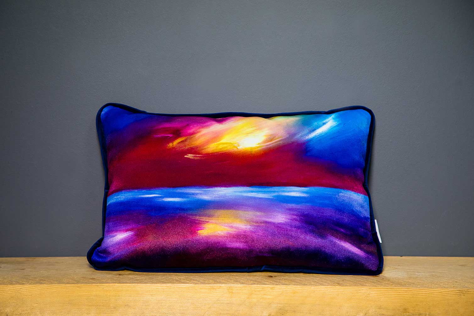" Ray of Hope " Luxury Velvet Cushions – Jacqueline Rooney Art Ltd